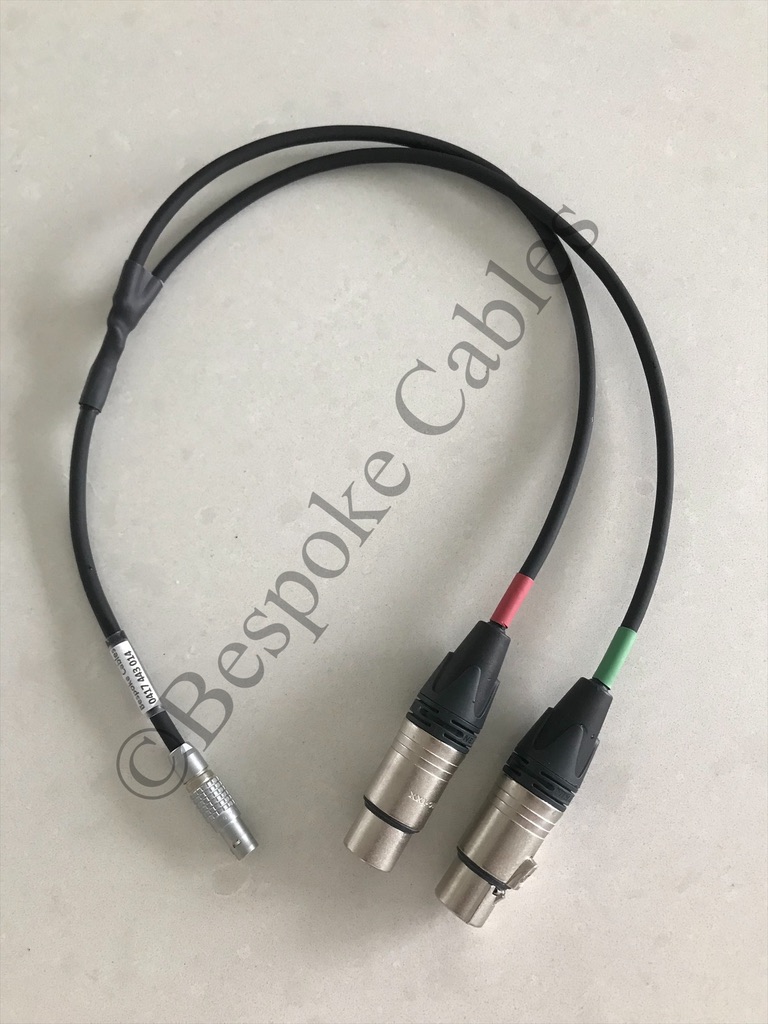 Alexa mini LF Audio cable – with 2x Female XLRs - Bespoke Cables